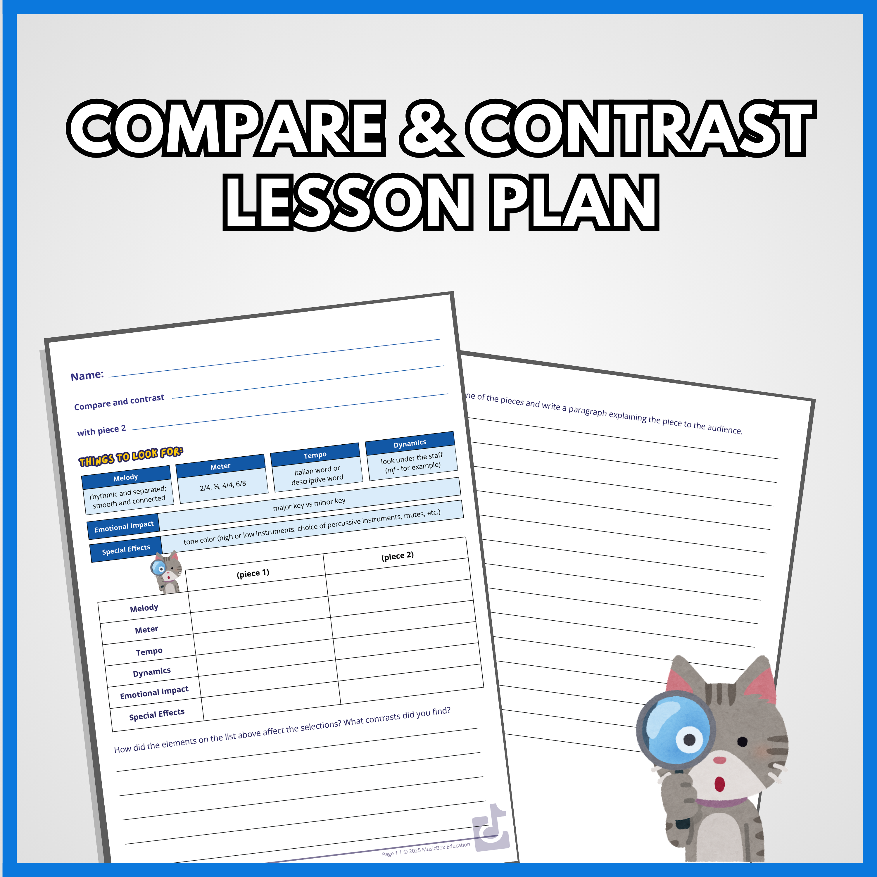 Compare and Contrast: A Quick Study in Musical Perception – Lesson Pla ...